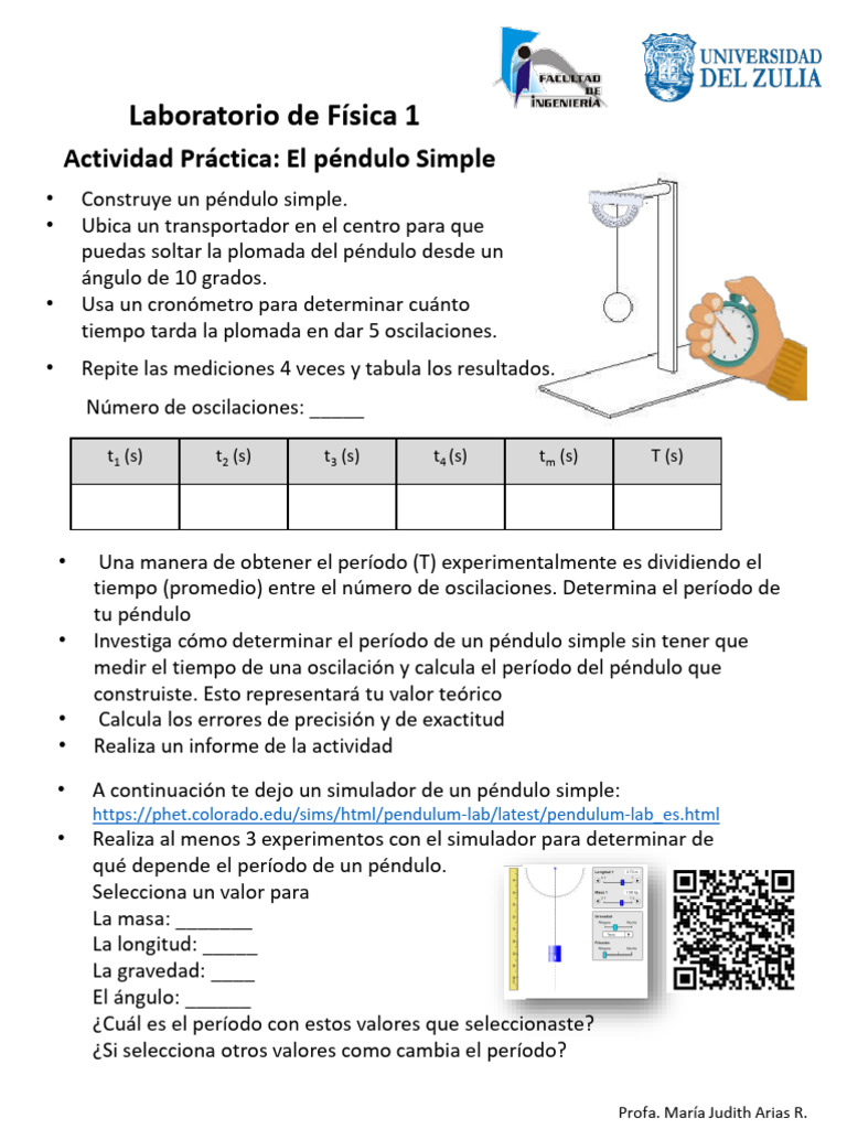 Practica 2. Errores Pendulo Simple | PDF