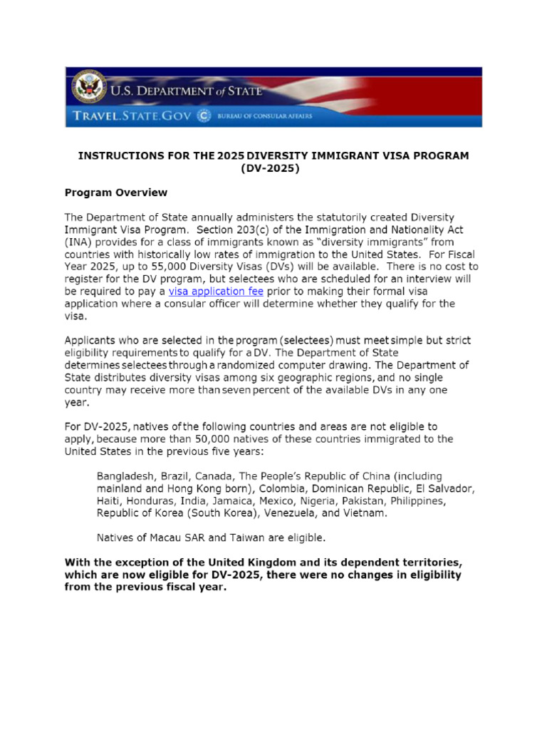 DV-2025-Instructions | PDF