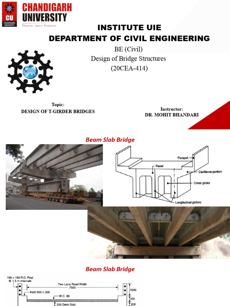 Design of T-Beam-Slab Bridges | PDF