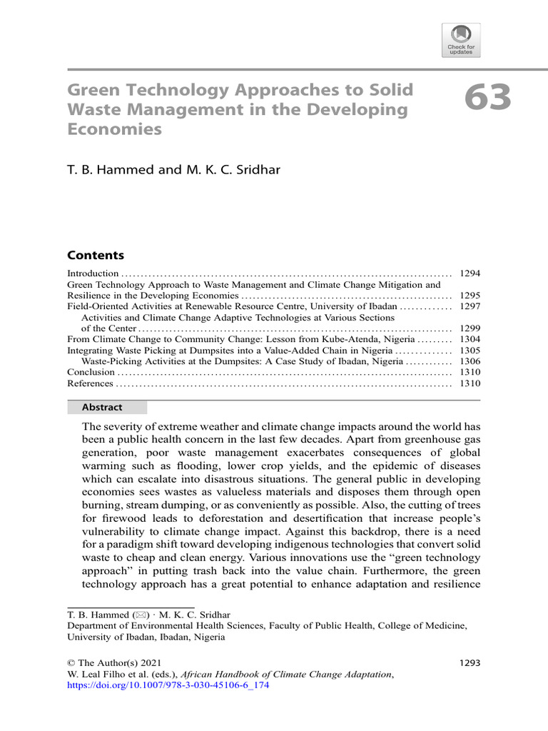2021-Green Technology Approaches To Solid Waste Management in The ...
