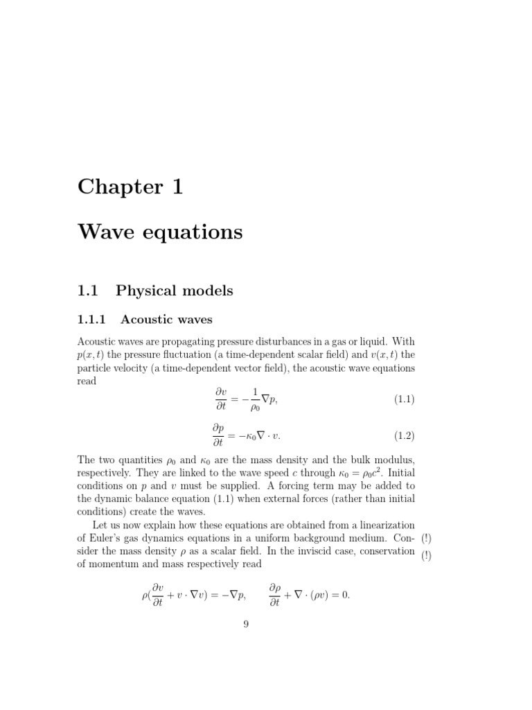 Wave Equation MIT | PDF