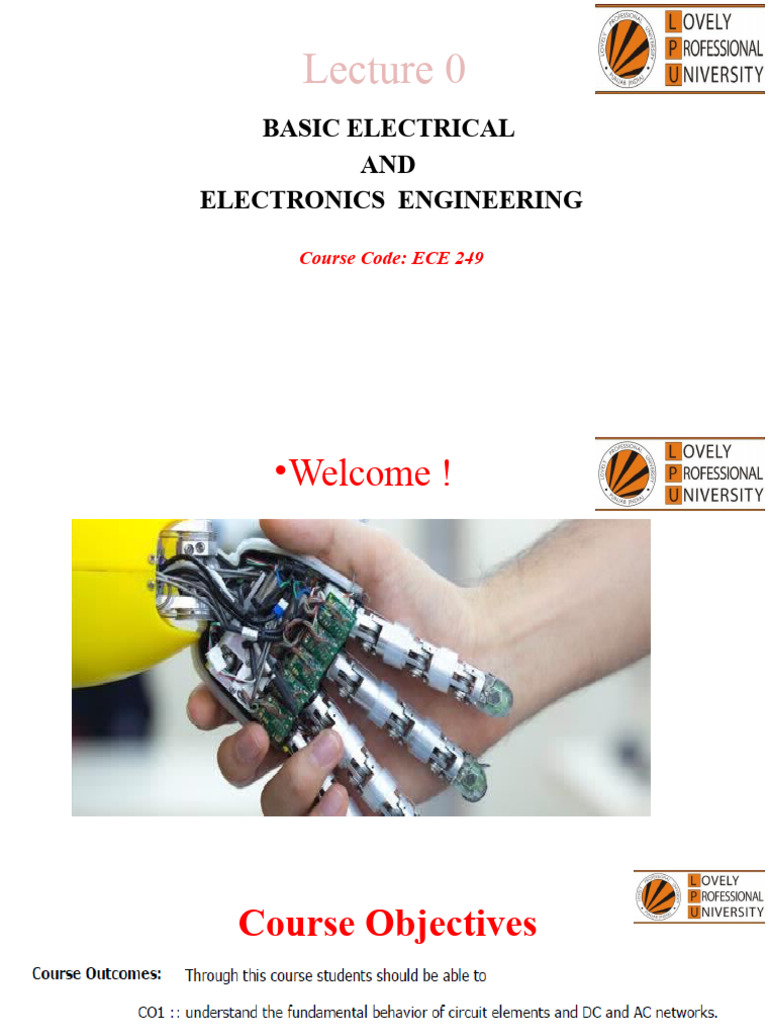 Lecture Zero 2324 | PDF | Electronics | Electrical Engineering