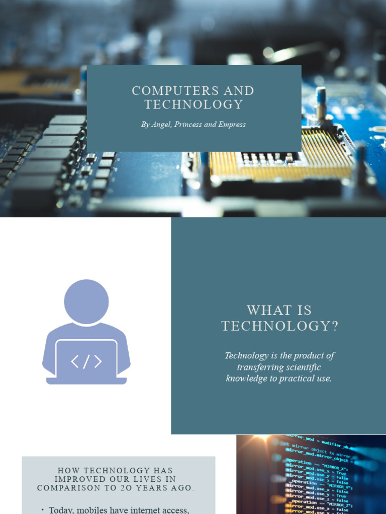 Computers and Technology | PDF | Communication | Information