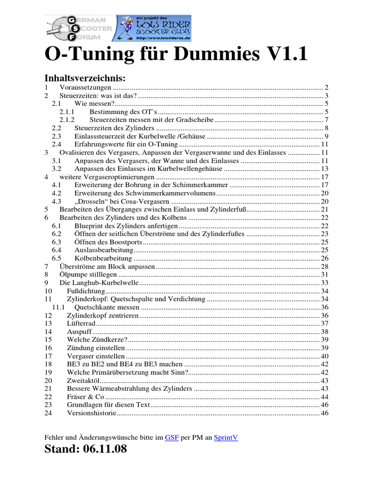 O-Tuning f r Dummies v1.1 | PDF