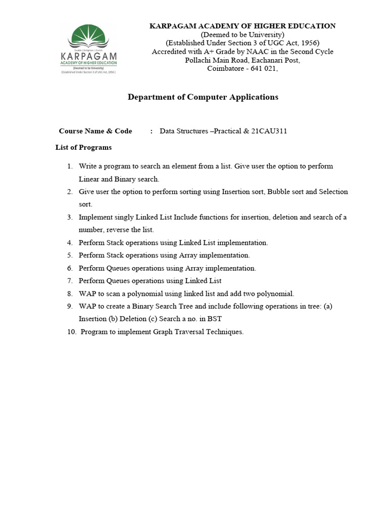 UG PRC 1st Year | PDF