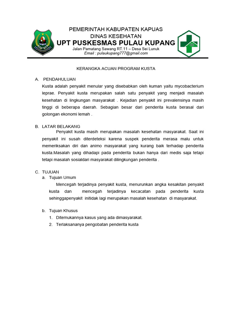 Kak Program Kusta-1 | PDF