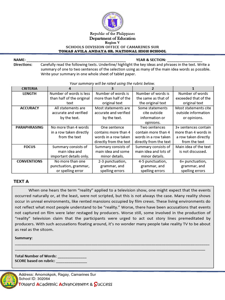EAPP 12 Quarter 1 Module 3 | PDF
