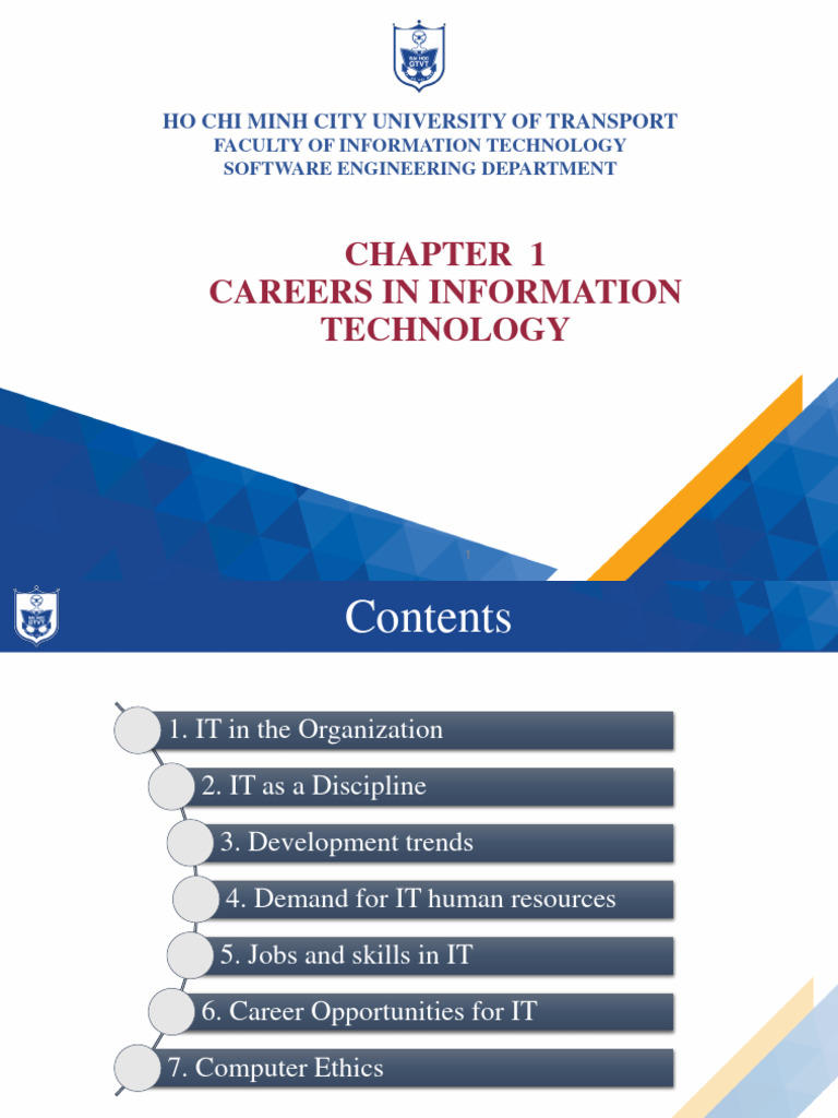 Chapter 1 - Careers in IT | PDF
