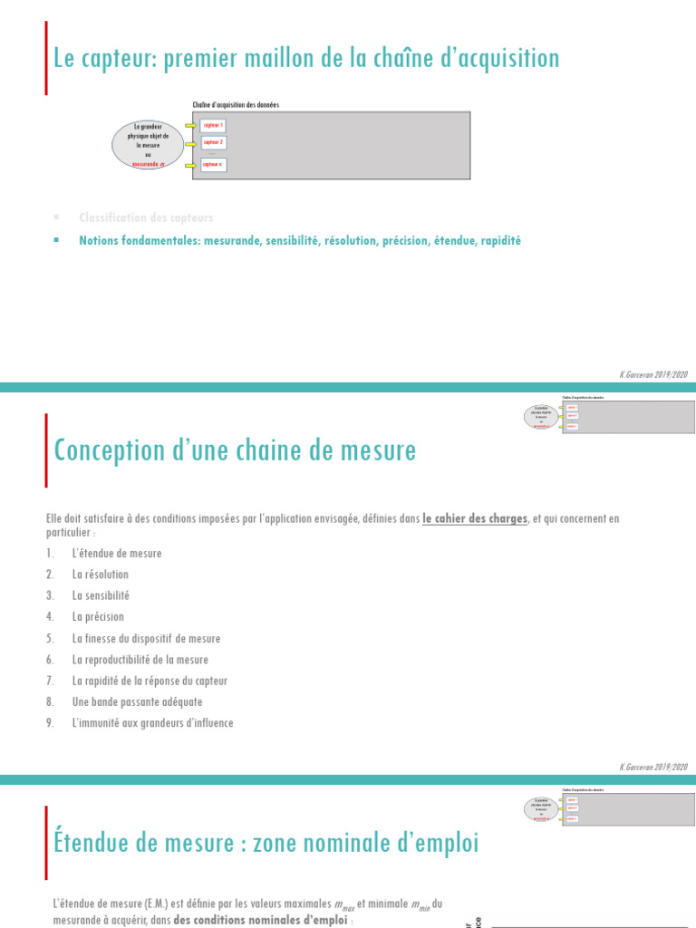 Séance 1 Capteurs | PDF