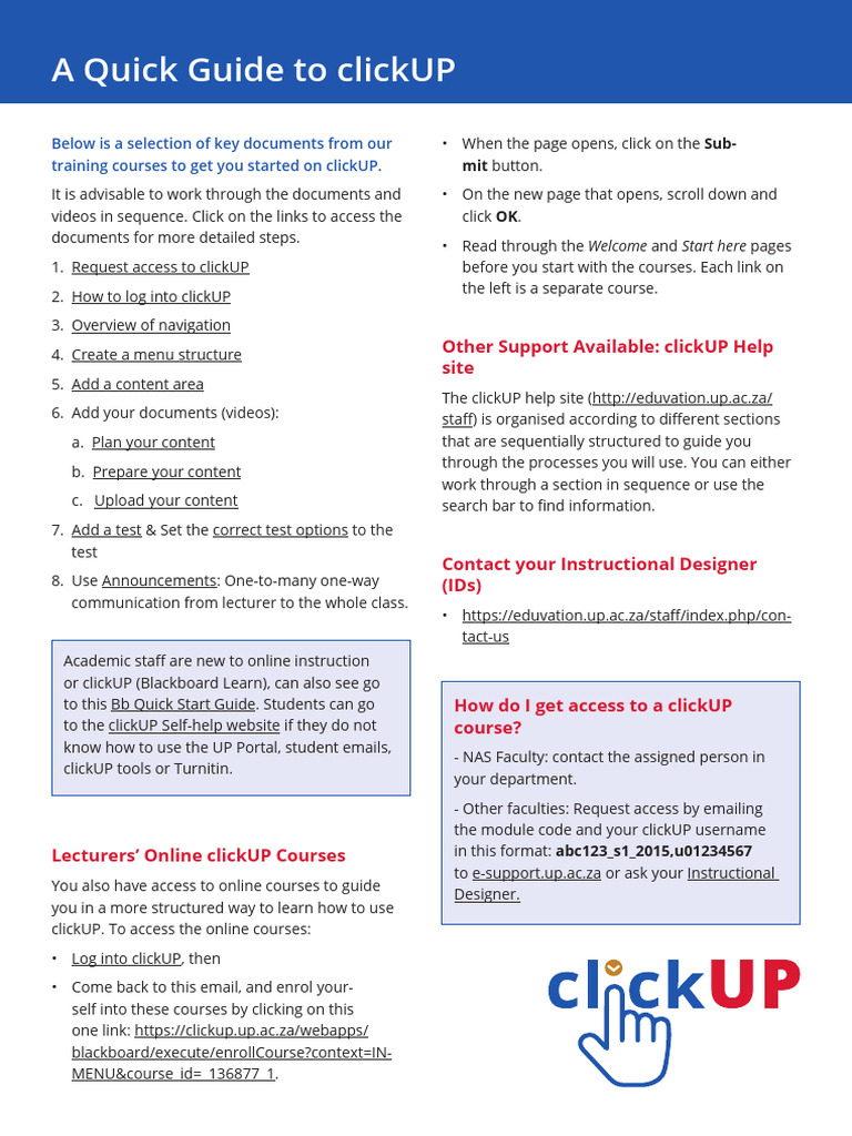 A Quick Guide To Clickup Zp197947 Pdf