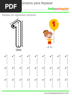 Números 1 Al 30 Linea Punteada | PDF