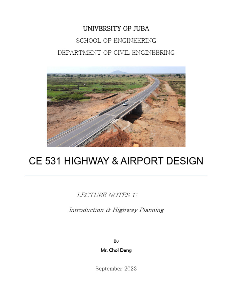 Highway & Airport Design Course | PDF