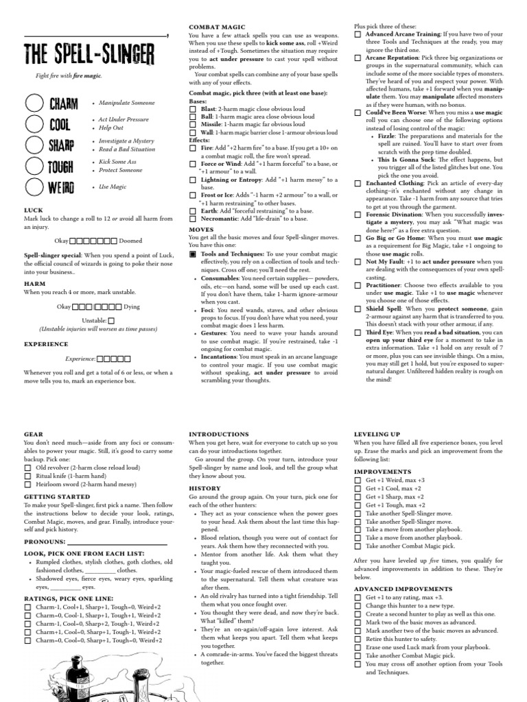 The SpeLl-Slinger | PDF