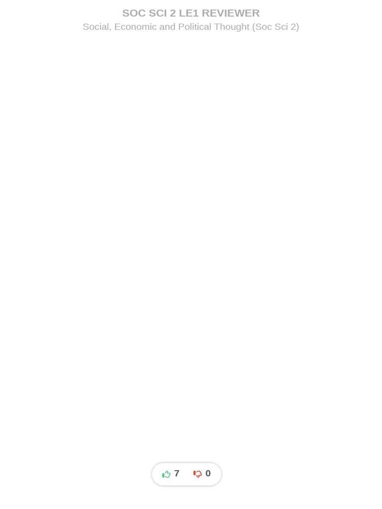 Soc Sci 2 Le1 Reviewer - Compress | PDF