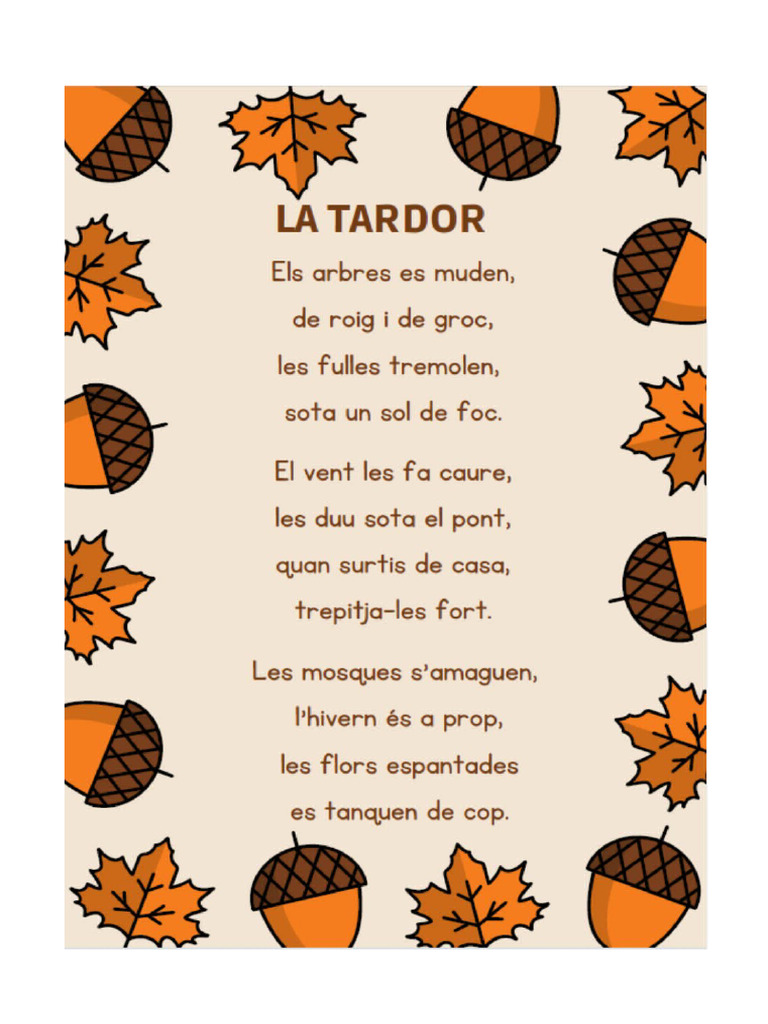 la tardor | PDF