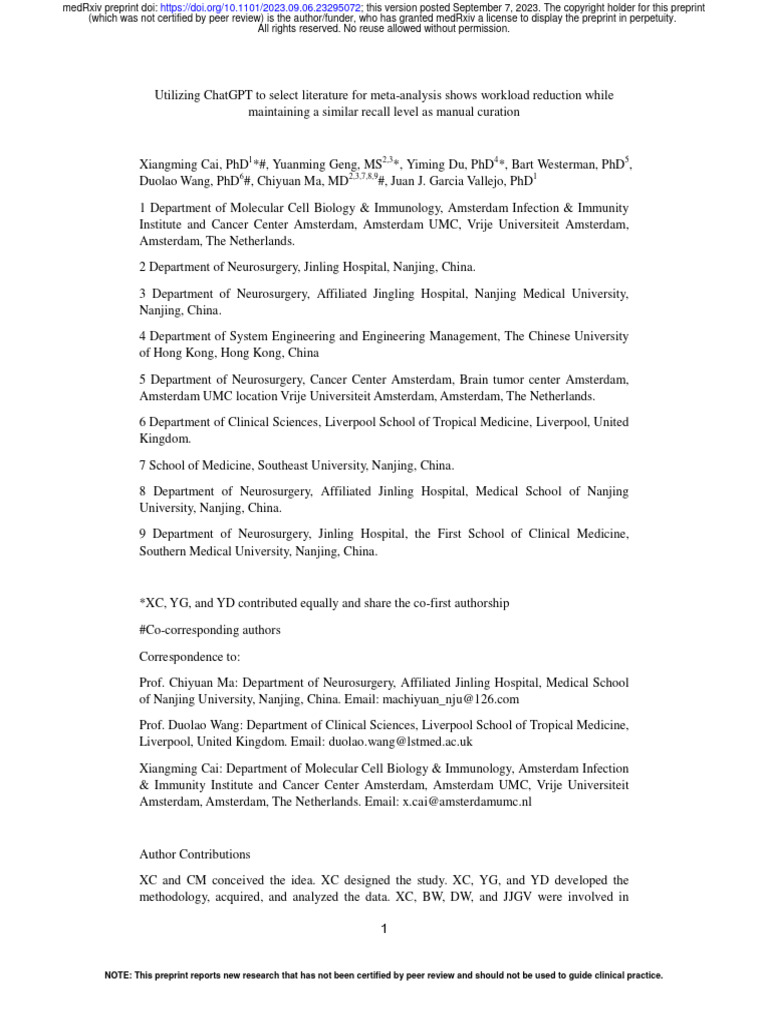 Chat GPT and Meta Analysis 2 | PDF