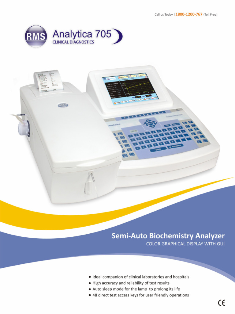 Semi Auto Biochemistry Analyzer | PDF