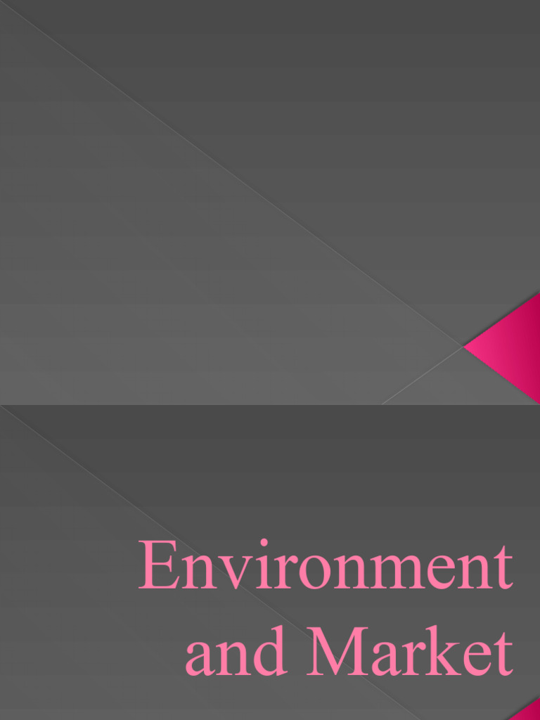 Environment and Market Grade 9 | PDF | Business