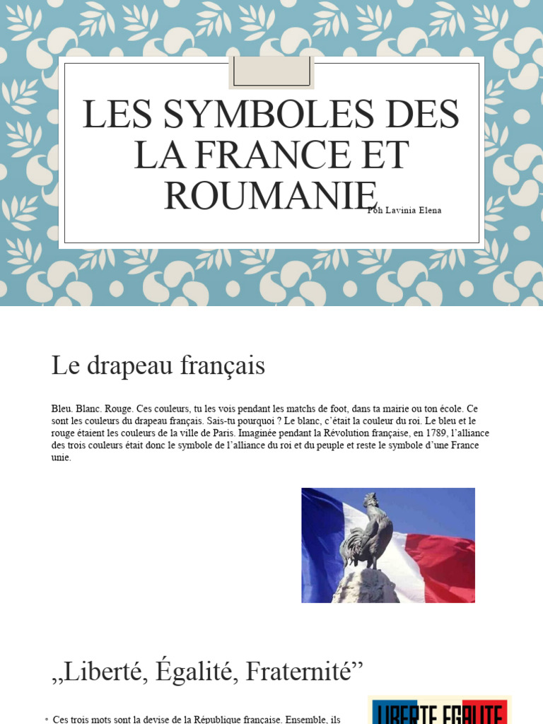 Le Symboles de La France Et Roumanie | PDF