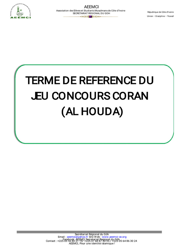 TDR (AL HOUDA)23 | PDF