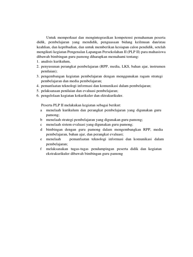 Pedoman PLP II 2023 (12092023) - 1 | PDF