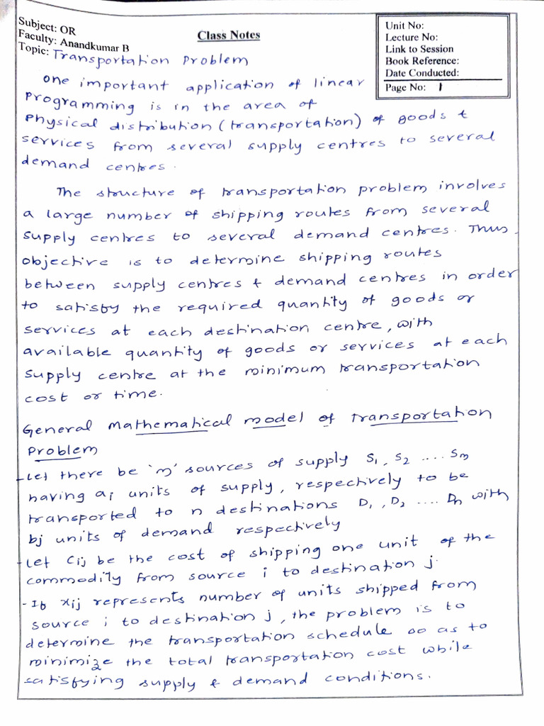 Or Unit 2 Notes Pdf 