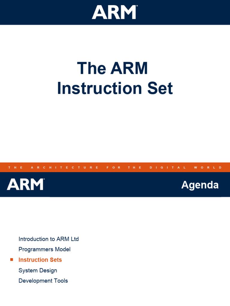 ARM Instruction Set | PDF