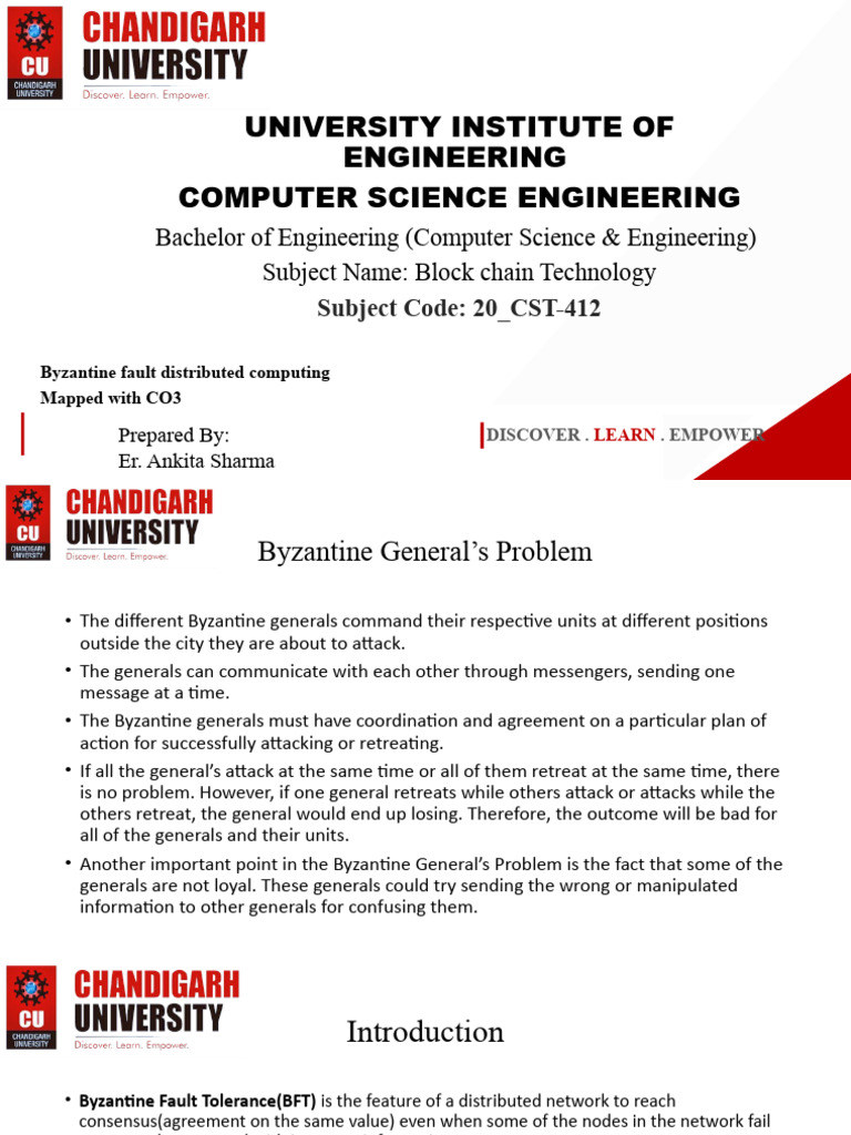 Lecture 1.2.3 - Byzantine Fault-Tolerant Distributed Computing | PDF Lecture 1.2.3 - Byzantine Fault-Tolerant Distributed Computing | PDF