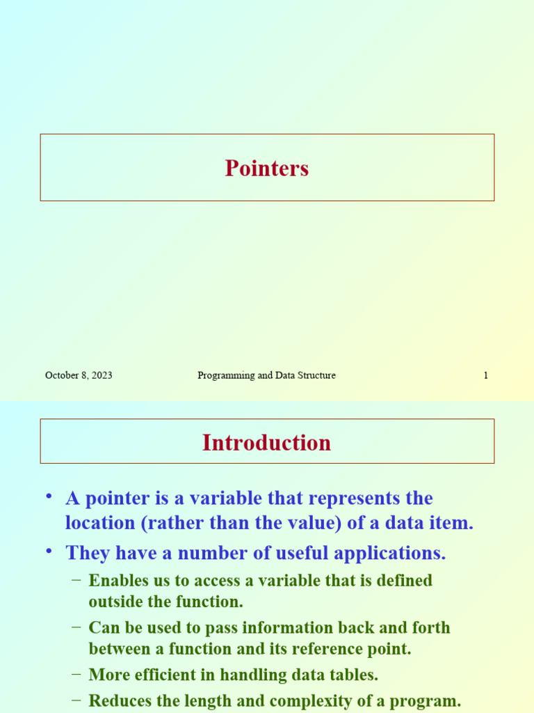 l7 Pointers | PDF