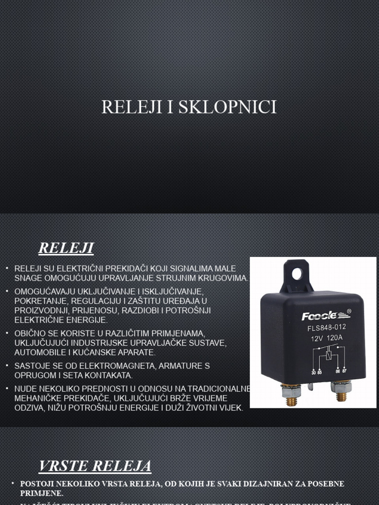 Releji i Sklopnici | PDF