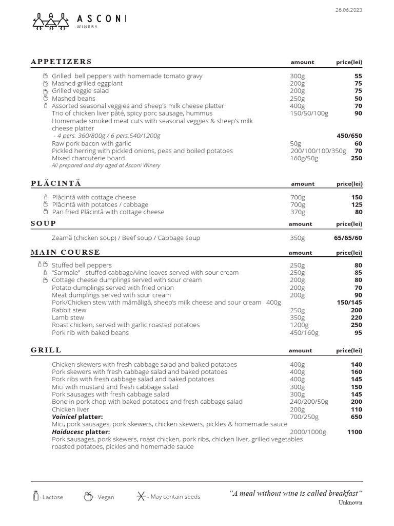 ASCONI Menu ENG 26.06.23 | PDF