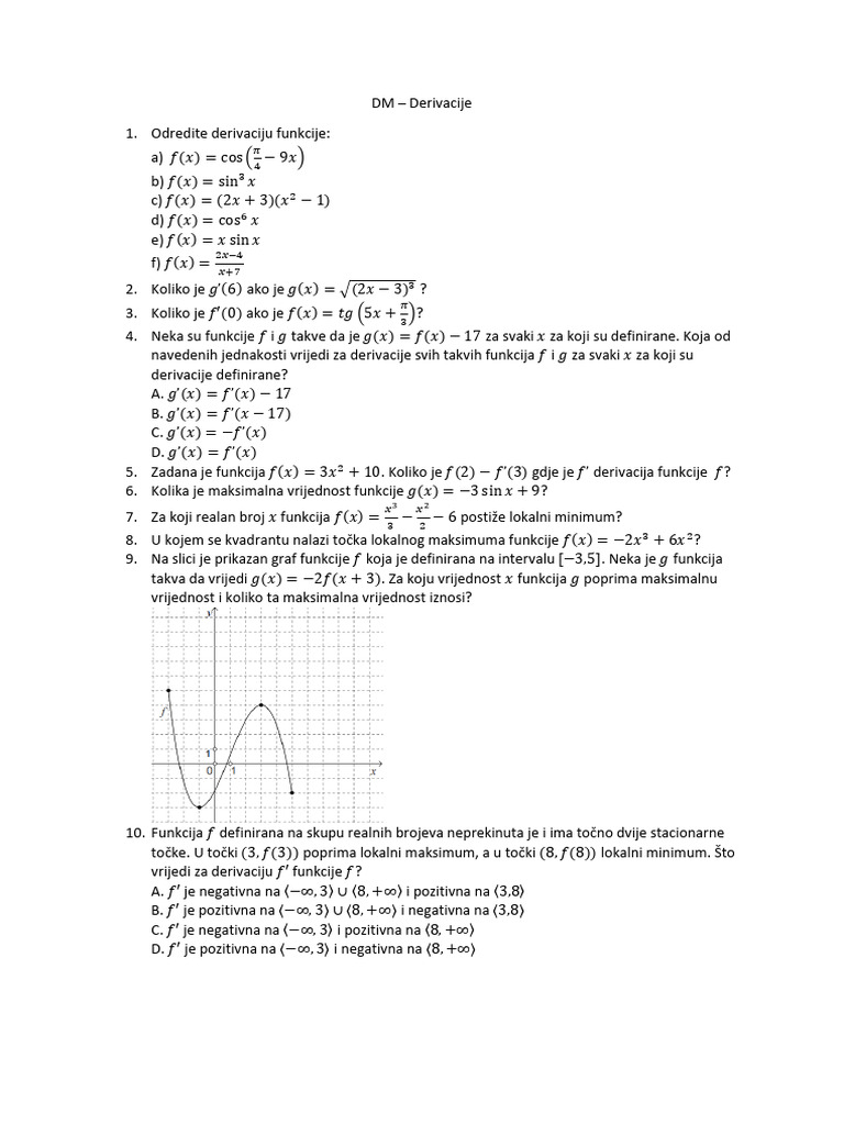 DM Derivacije | PDF