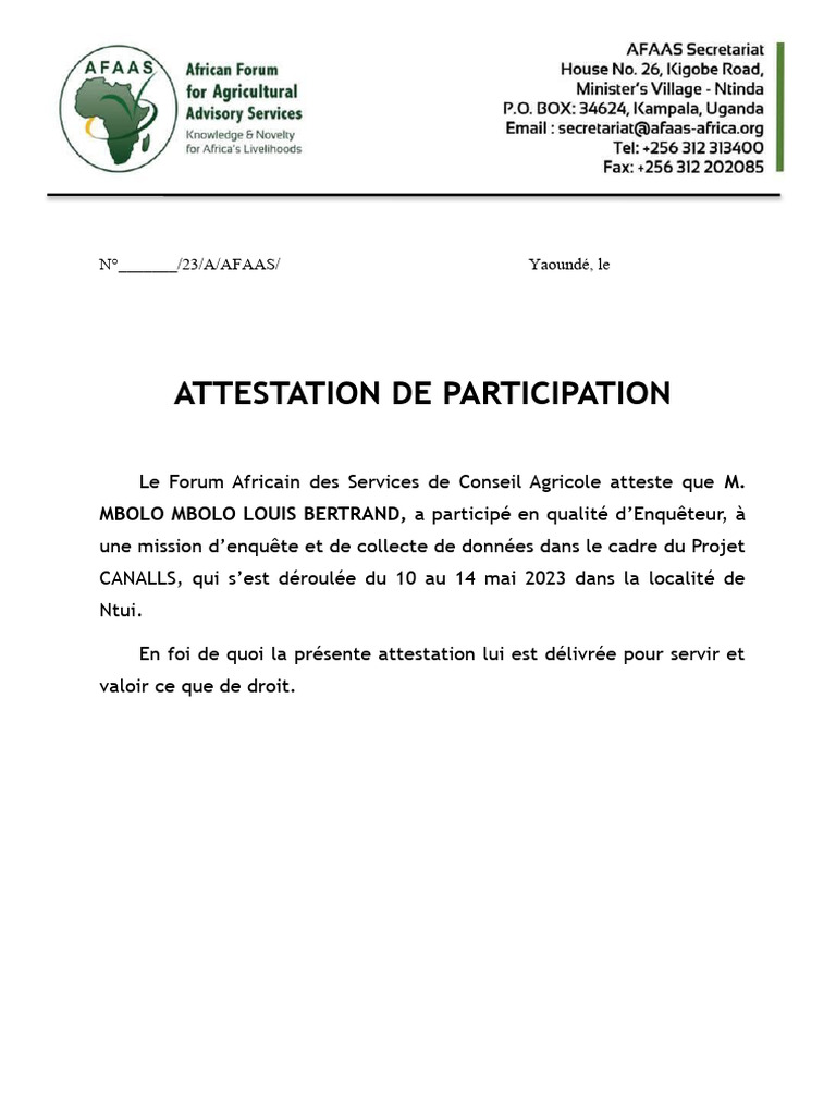 Draft Attestation | PDF