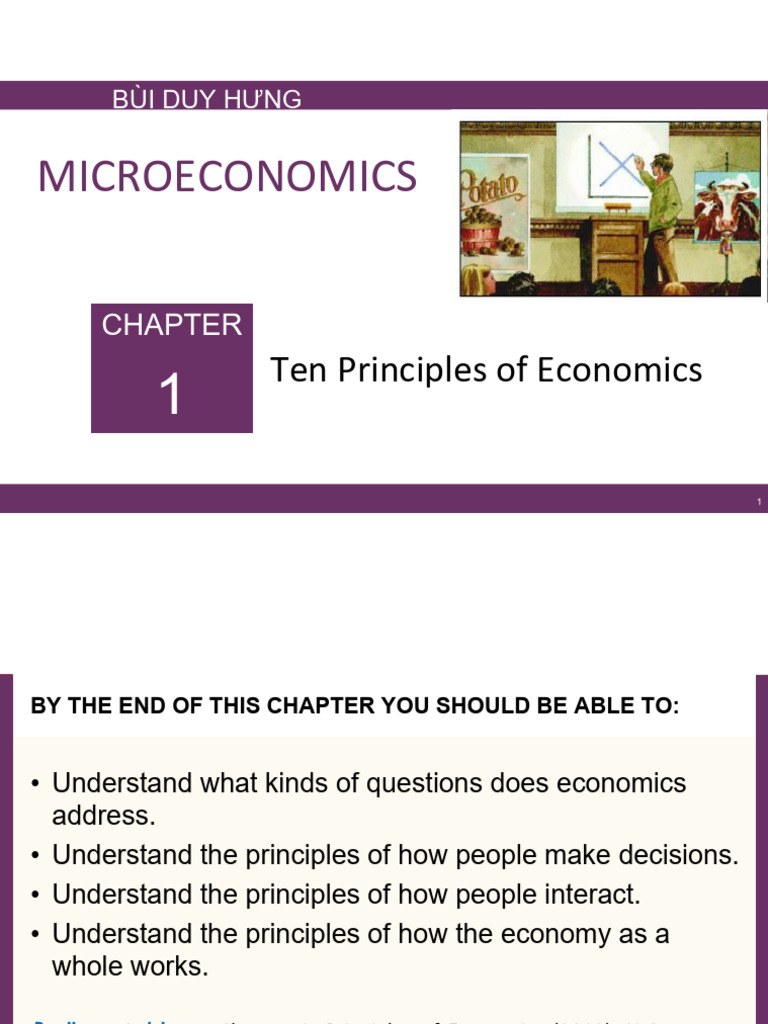 Chapter 1 Ten Principles of Economics | PDF | Inflation | Economics