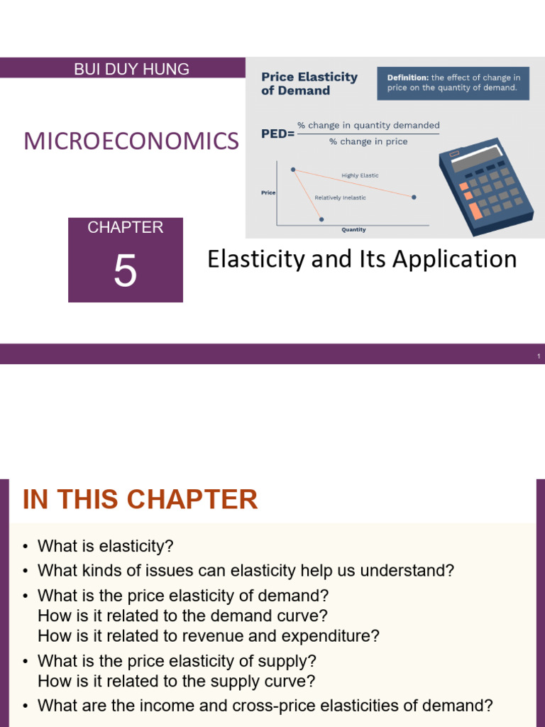 Chapter 5 Elasticity and Its Application | PDF | Elasticity (Economics) | Demand