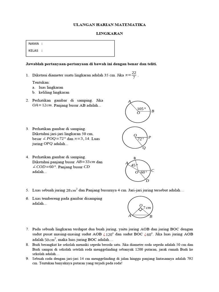 PH 8 Lingkaran | PDF | Metode & Bahan Ajar | Griya & Taman