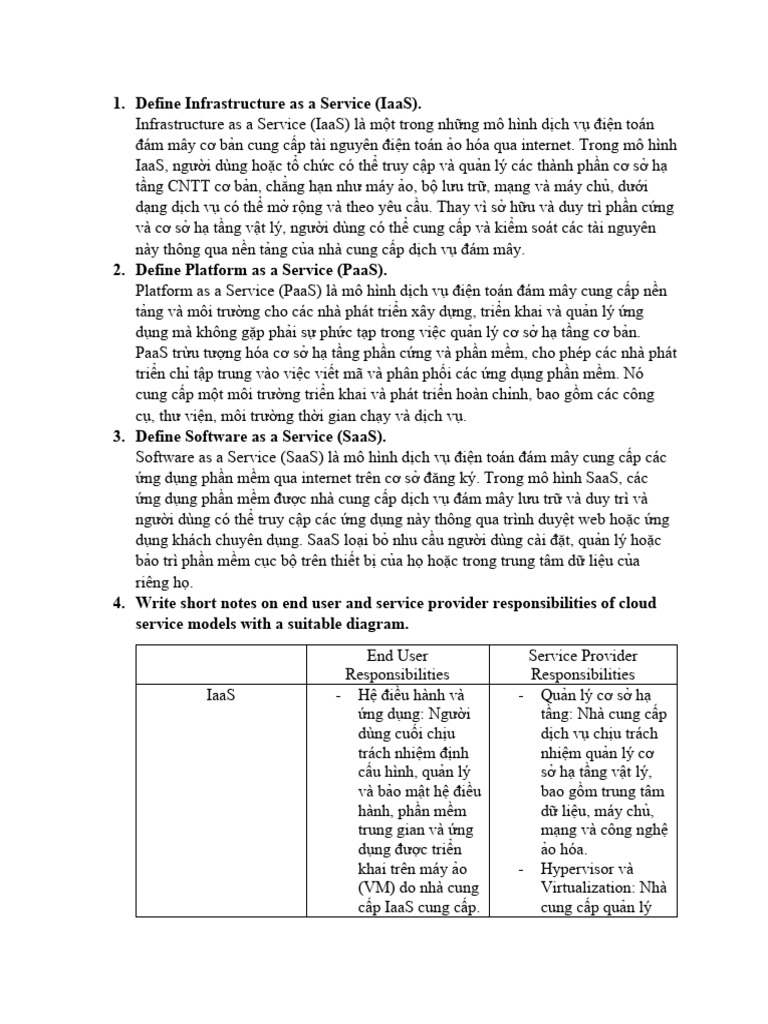 Define Infrastructure As A Service (Iaas) | PDF