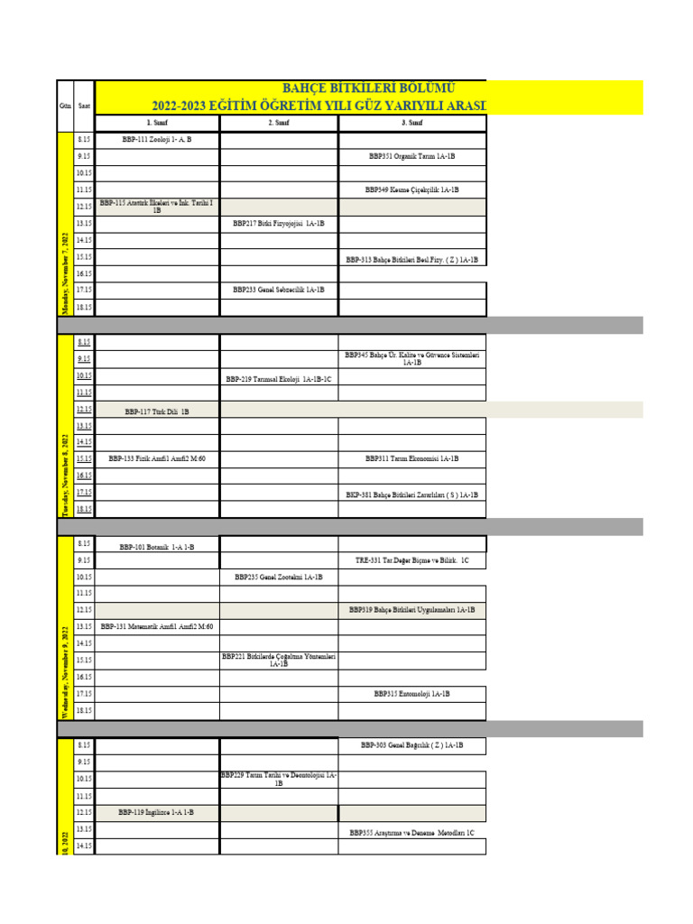 2022-2023 Guz - Vize | PDF