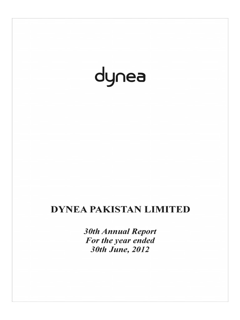 Dynea 2012 | PDF