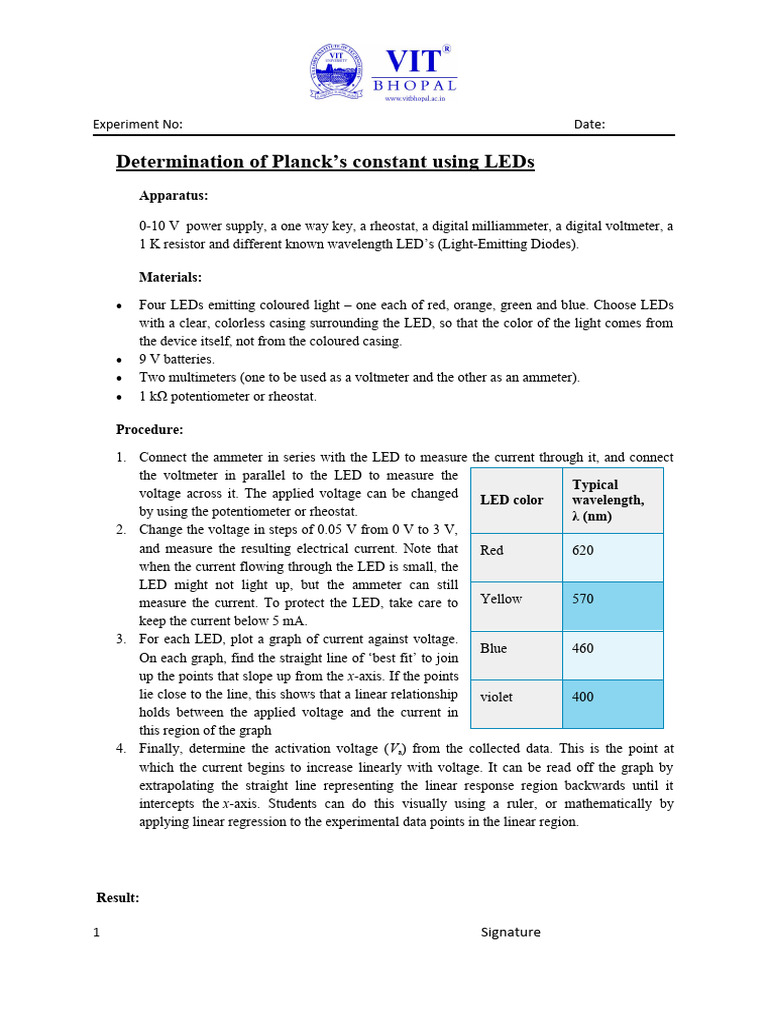 Planck's Constant-1 | PDF