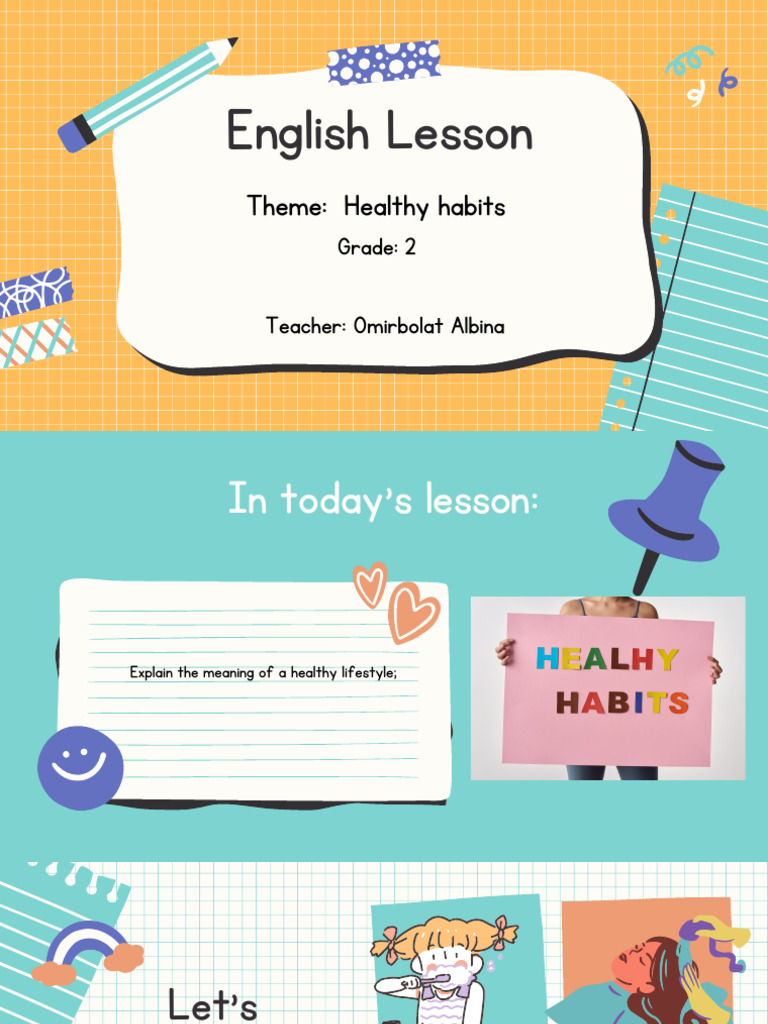 2 A Class. Healthy Habits | PDF