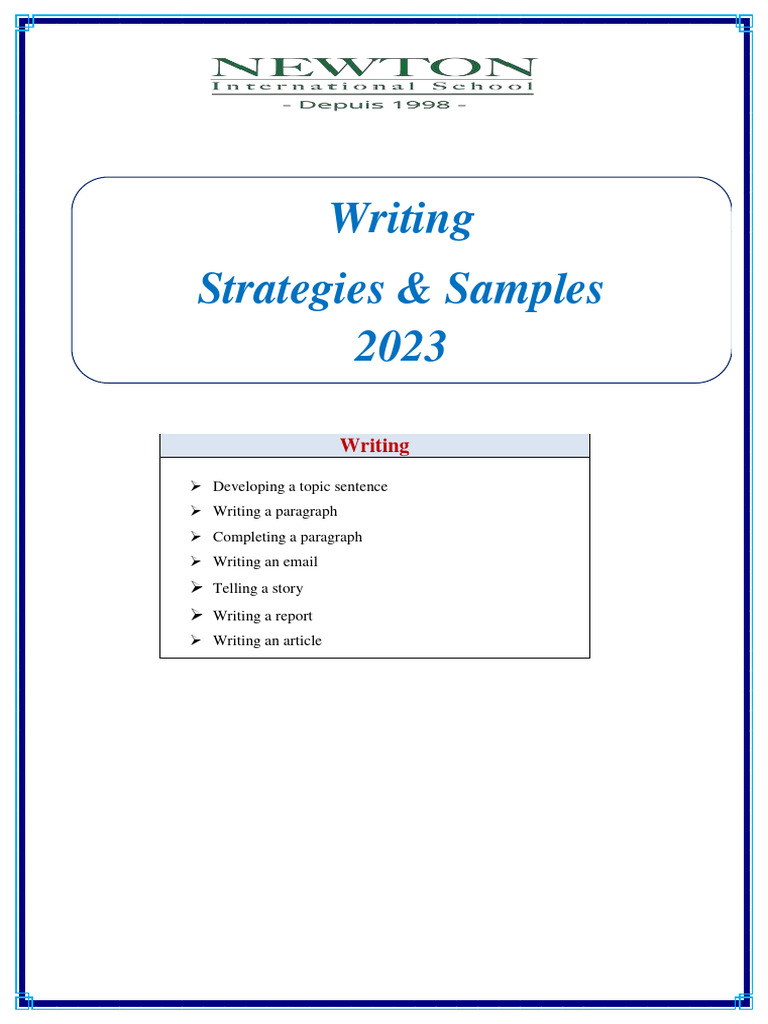 Writing Strategies & Samples | PDF | Reason | Moroccan Cuisine