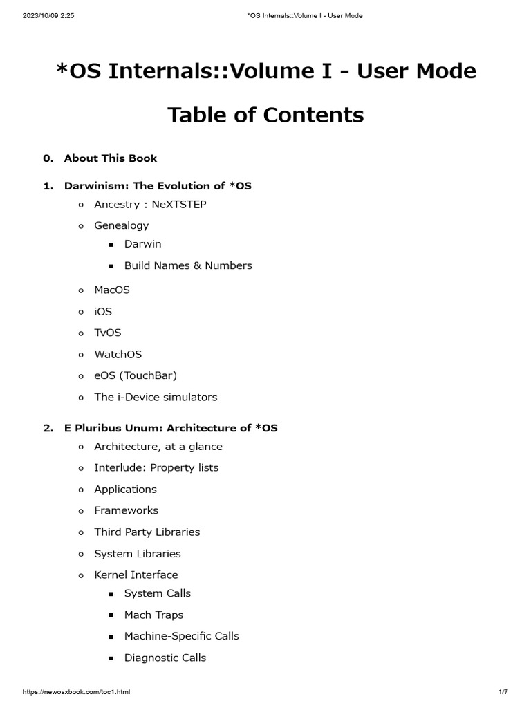 OS Internals - Volume I - User Mode | PDF