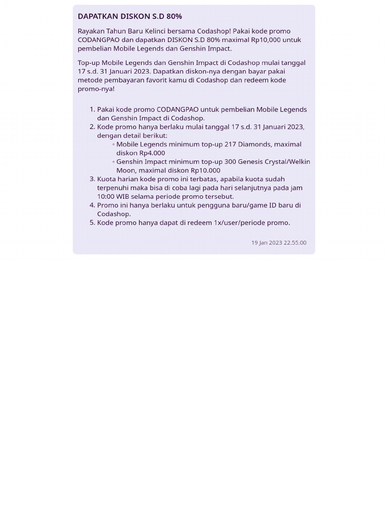 Dapatkandiskons D80% | PDF