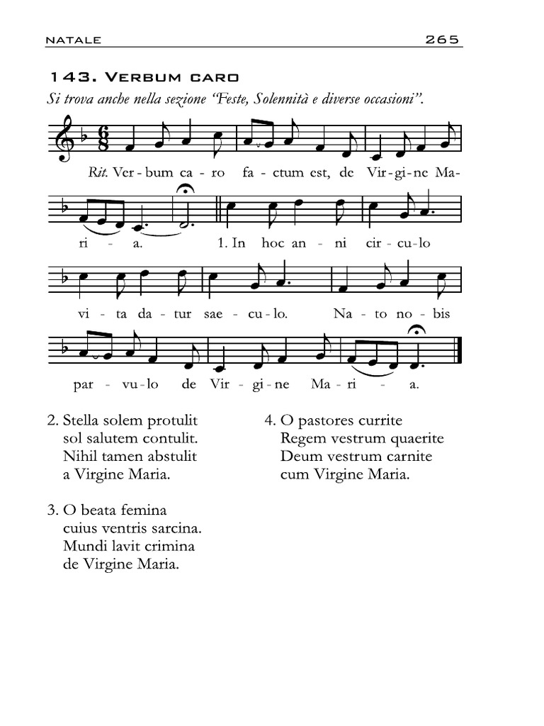 Verbum Caro Factum Est | PDF