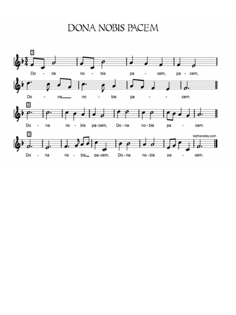 Dona Nobis Pacem | PDF