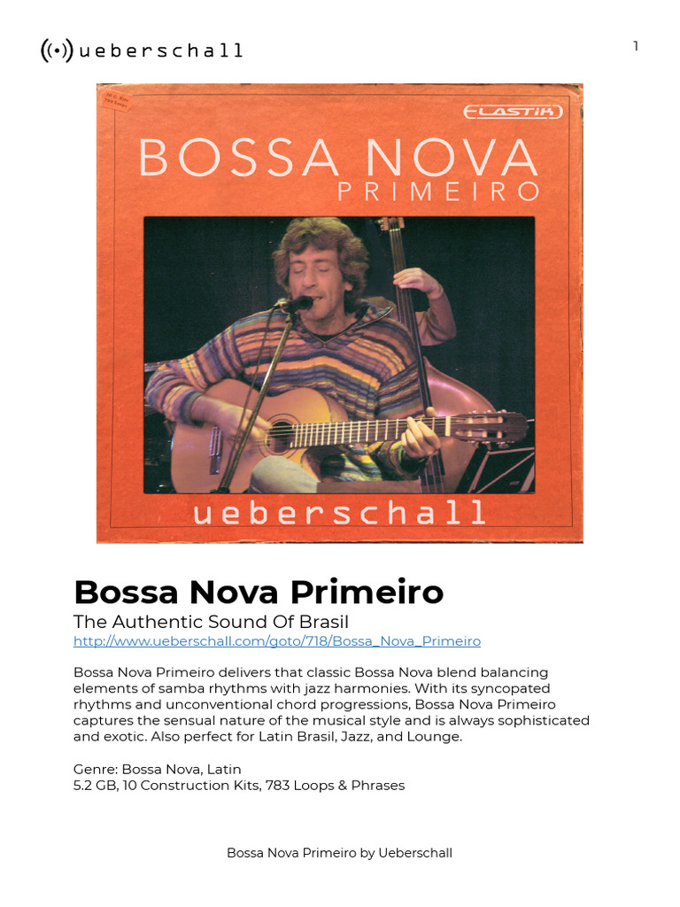 Ueberschall Bossa Nova Primeiro Chord Sheet | PDF