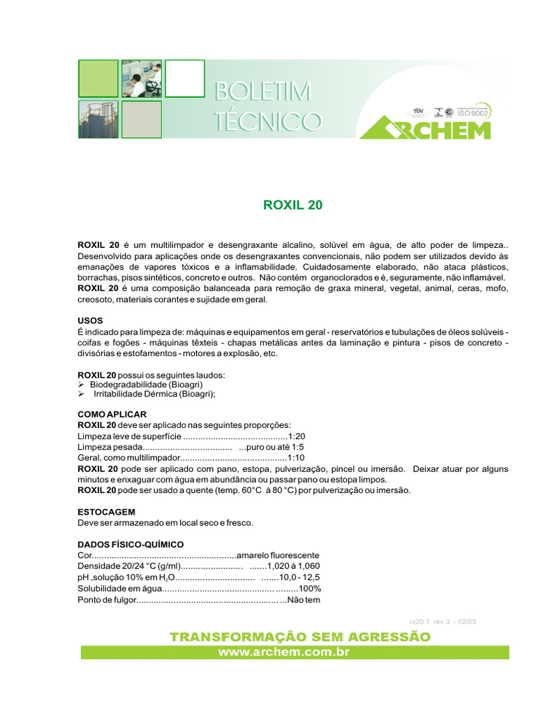 Archem_Roxil 20 | PDF