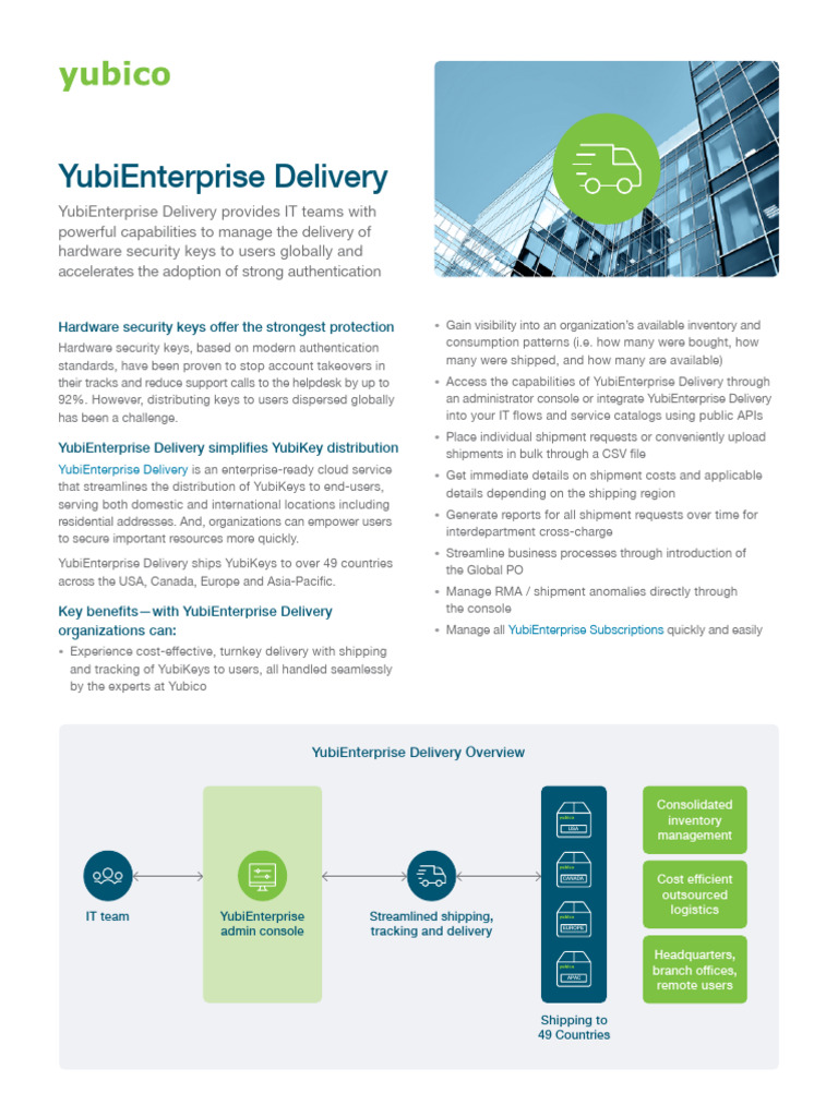 YubiEnterprise Delivery Guide | PDF | Computer Engineering | Computing