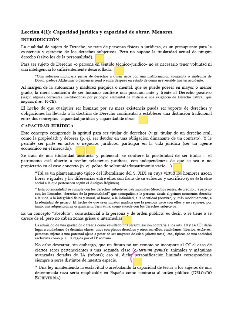 Esquema Lección 4 | PDF | Derechos | Matrimonio